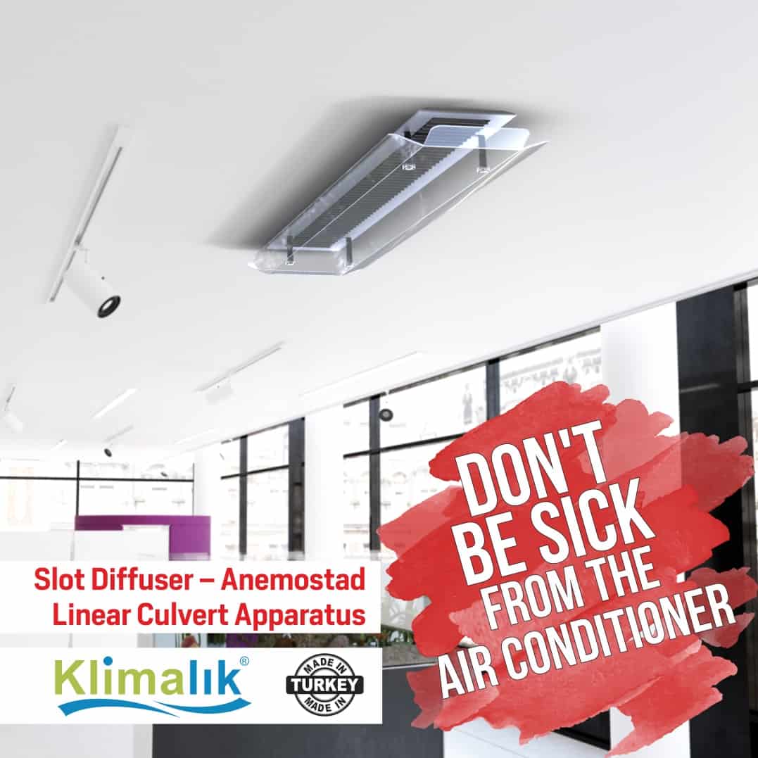 AC Deflector Slot Diffuser – Anemostad – Linear Culvert Apparatus 100cm ...